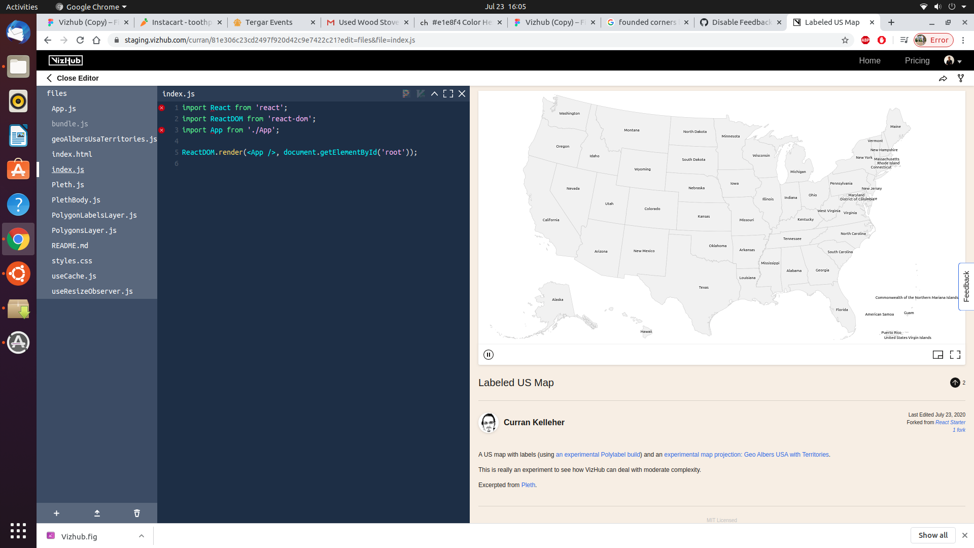 Disable Feedback in Viz Page · Issue #437 · vizhub-core/vizhub-feedback · GitHub
