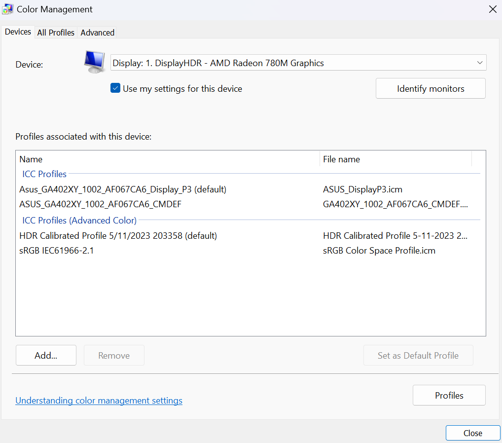 sRGB Color Gamut Clamp and Modern Standby Assist · Issue #520 · seerge ...