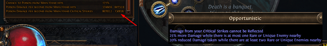 Assassin Opportunistic notable not working · Issue #5588 · PathOfBuildingCommunity ...