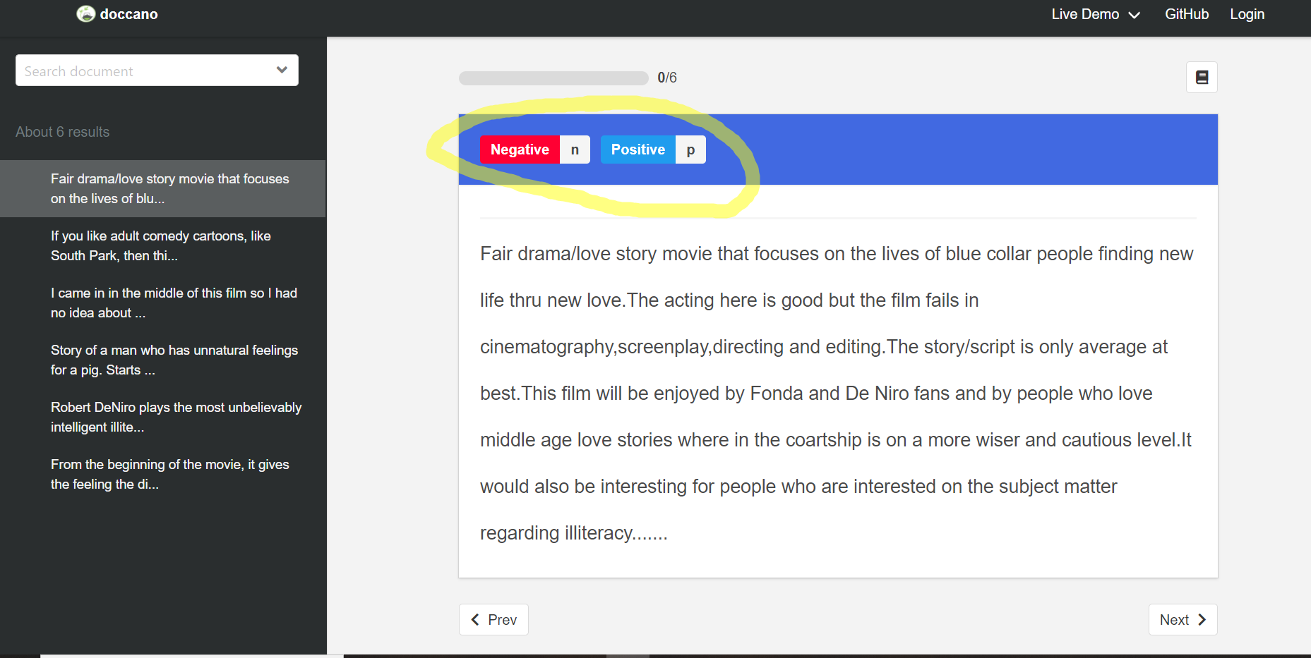 What happened to the UI feature to see the labels in 'Text classification' mode? · Issue #1219 ...