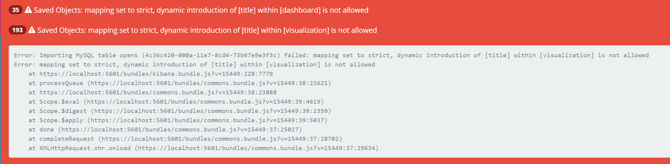 Error importing saved objects after reindex of .kibana · Issue #13085 · elastic/kibana · GitHub
