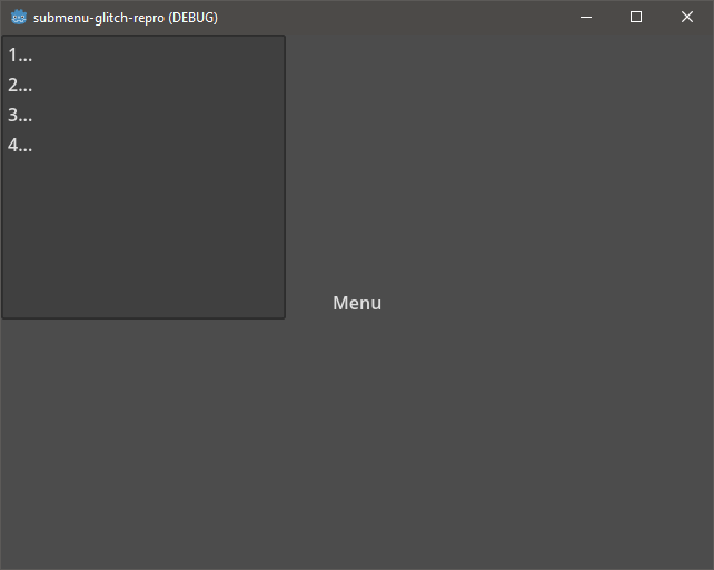 Adding a `PopupMenu` as a child of another `PopupMenu` might cause graphical artifacts under X11 ...