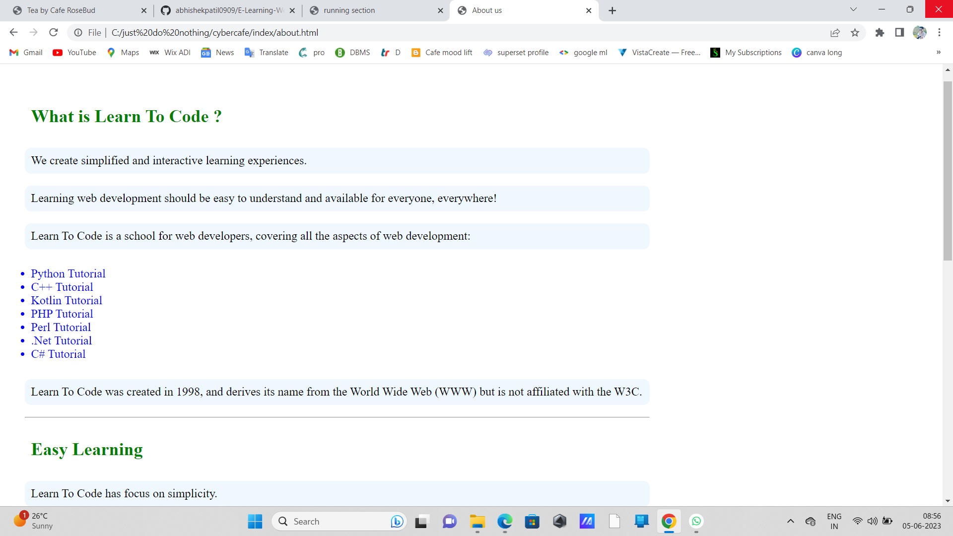 GitHub - abhishekpatil0909/E-Learning-Website