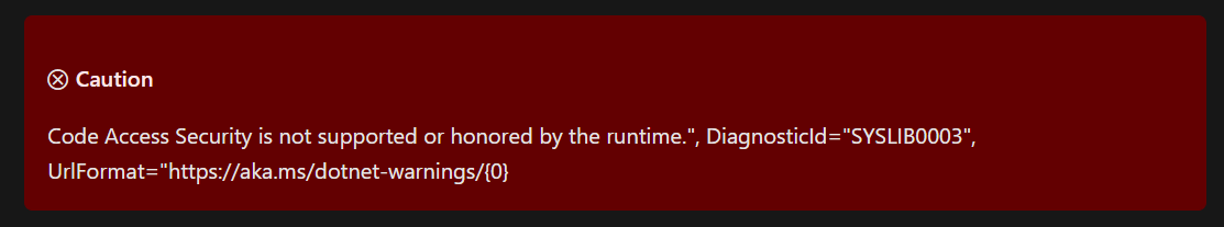 Url To Dotnet Warnings Not Formatted Correctly · Issue 8252 · Dotnetdotnet Api Docs · Github