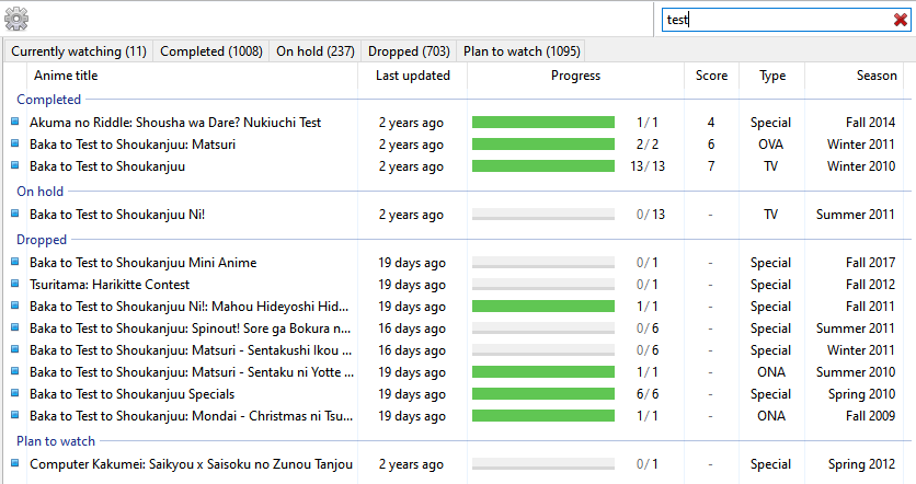 Status not correctly identified in list search · Issue #881 · erengy/taiga · GitHub