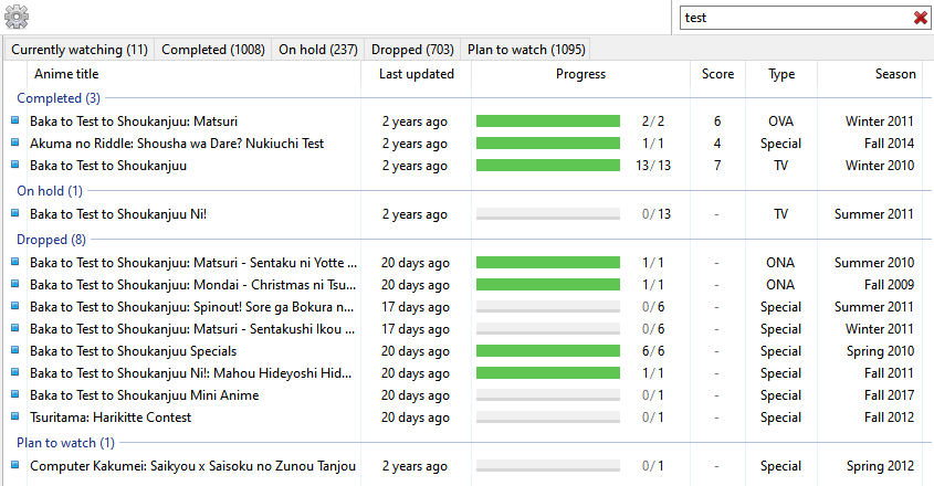 Status not correctly identified in list search · Issue #881 · erengy/taiga · GitHub