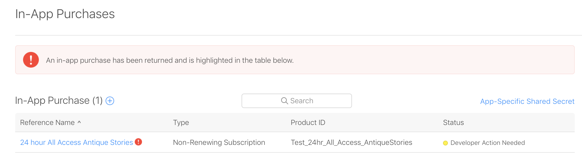 Crash in InAppPurchases.getProductsAsync when product is Apple rejected ...