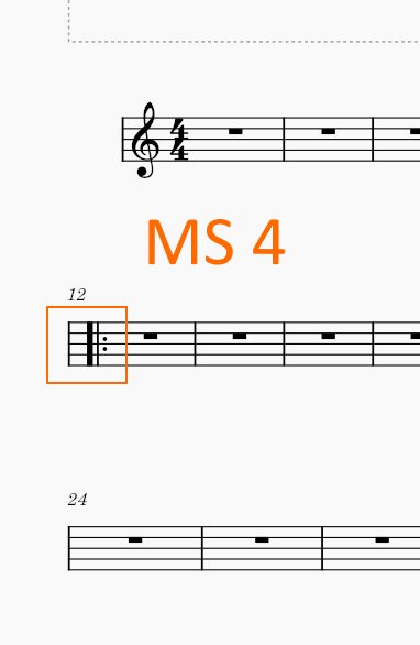 Position Of Repeat Barline Not Correct When Barline At Start Of Single Staff Is Enabled · Issue