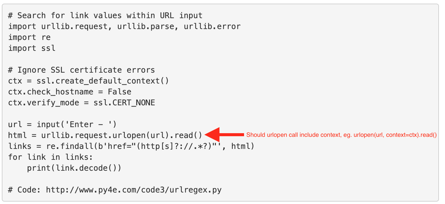 Chapter 12 - example looks to be missing context parameter · Issue #229 · csev/py4e · GitHub