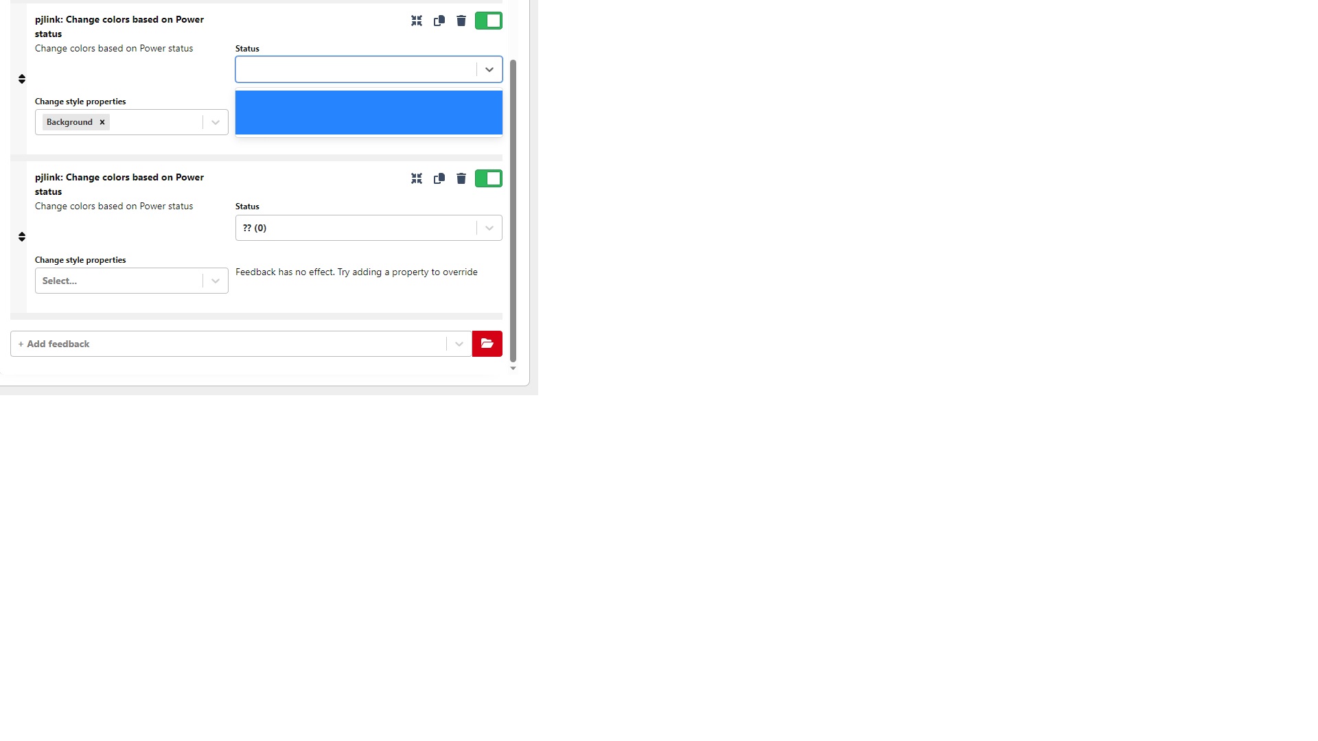 Feedback statuses in 3.0 RC1 · Issue #61 · bitfocus/companion-module-generic-pjlink · GitHub