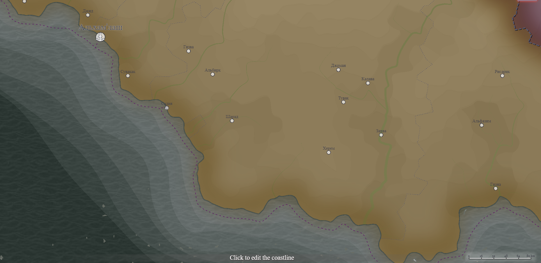 Pressing "subfolder" creates the same sub-map, but with broken trails ...