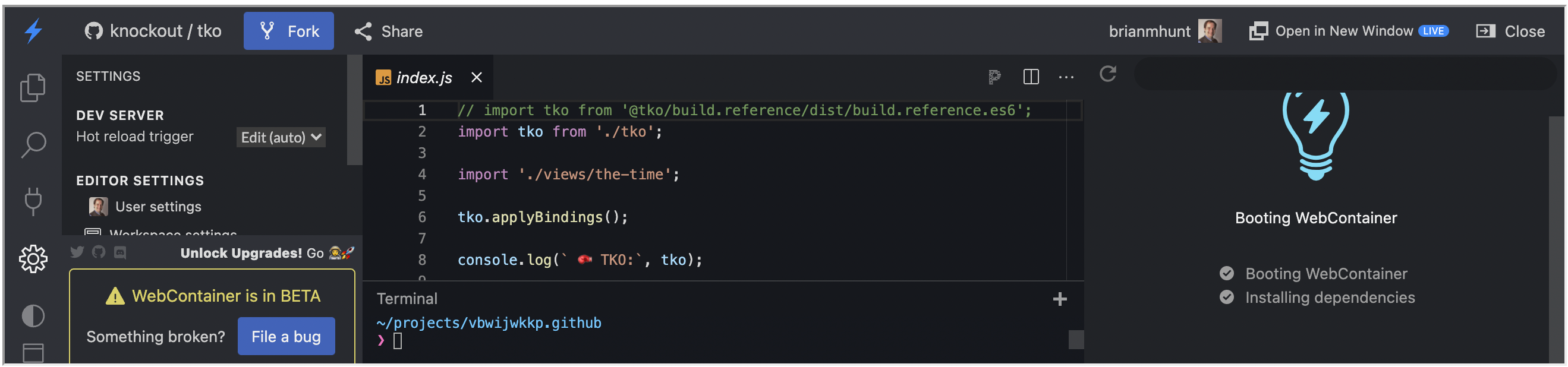 Embedgithubproject Does Not Compile Correctly · Issue 1536 · Stackblitzcore · Github