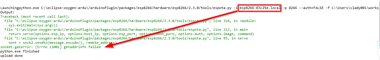 Ota Upload Ip Parse Error · Issue 861 · Sloeberarduino Eclipse Plugin