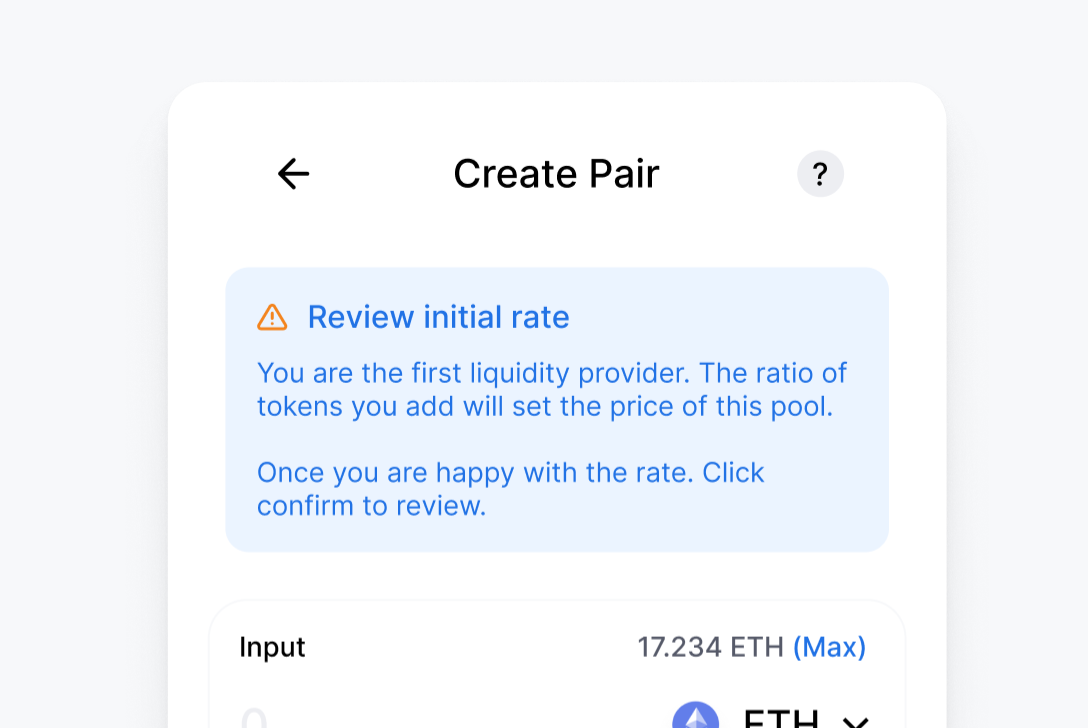 Support "Create Pair" flow · Issue #963 · Uniswap/interface · GitHub