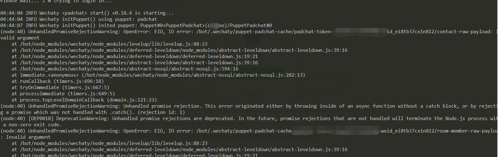 how to use padchat in docker(win32) ? · Issue #1480 · wechaty/wechaty · GitHub