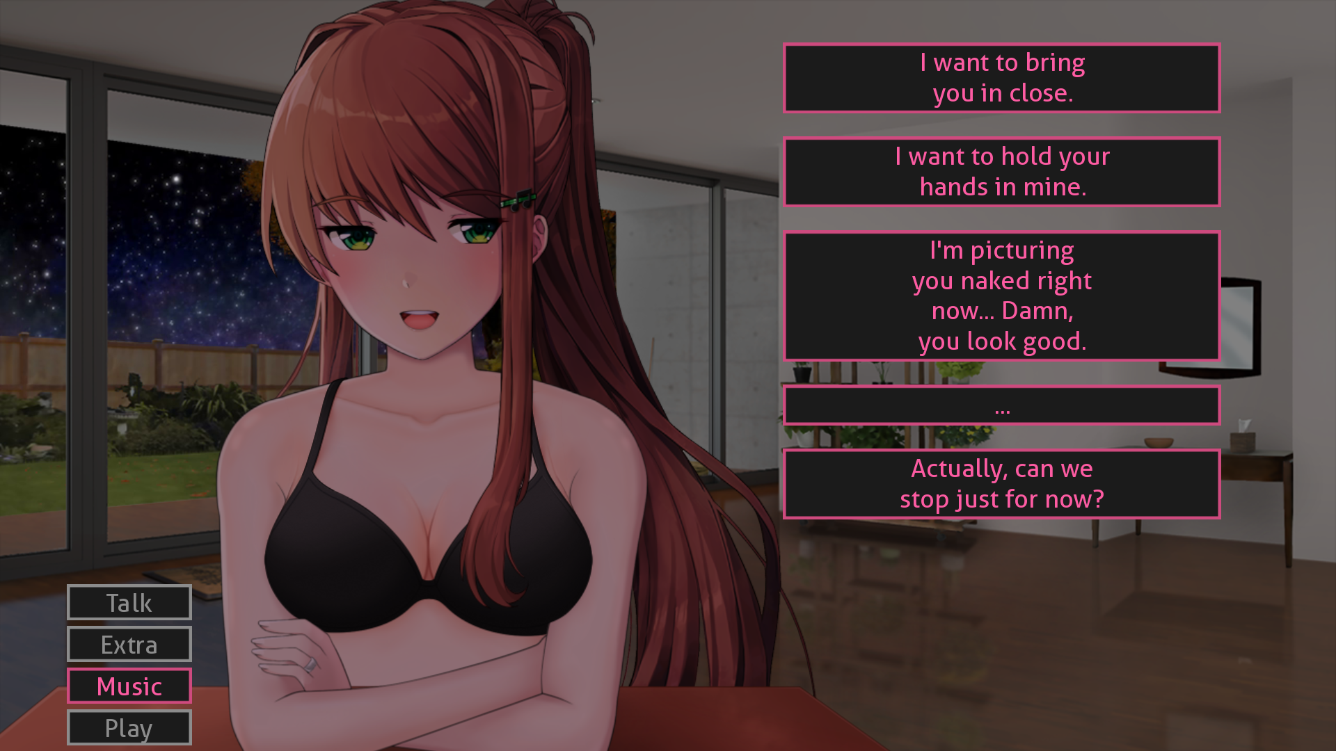 Feature - Make Monika use pink and black underwear during sexting · Issue #137 · NickWildish/Mas ...