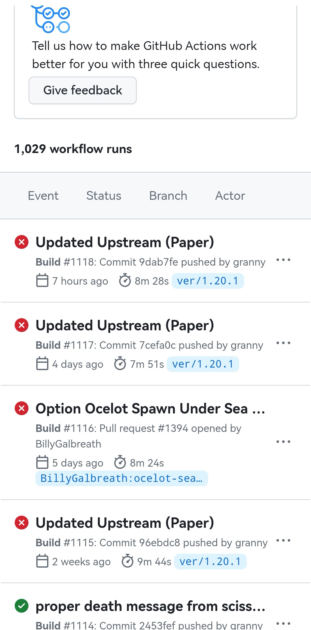 Does Jar Build Error Matter · Issue 1400 · Purpurmcpurpur · Github