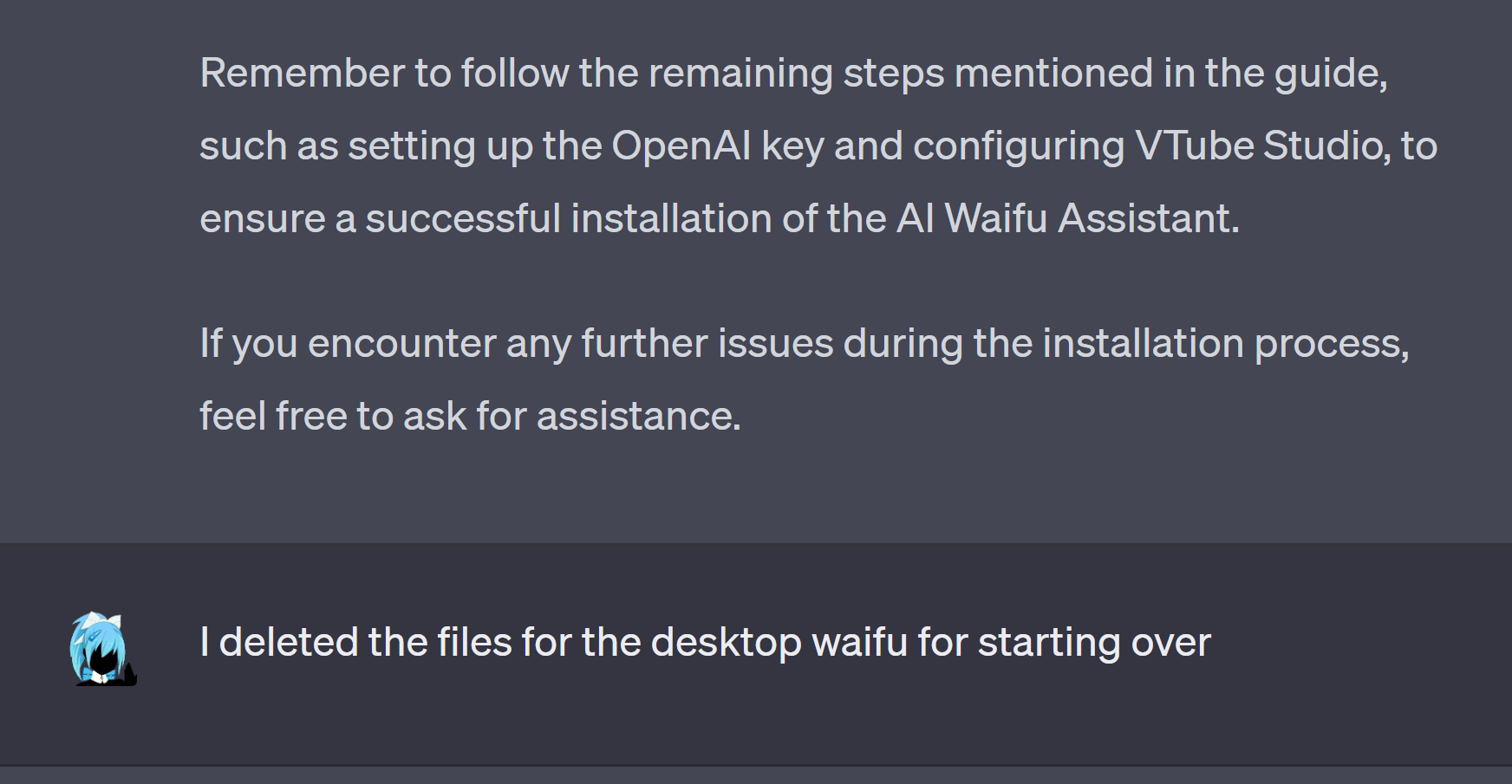 Installing desktop waifu with ChatGPT as your guide · Issue #65 · AlizerUncaged/desktop-waifu ...