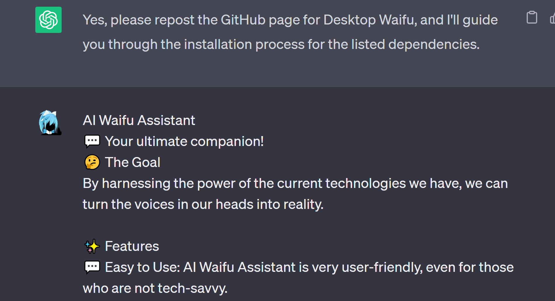 Installing desktop waifu with ChatGPT as your guide · Issue #65 · AlizerUncaged/desktop-waifu ...