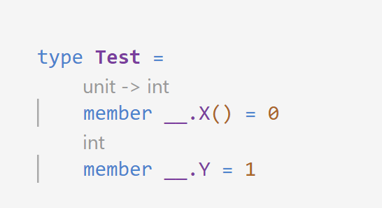 Inconsistent signatures of class properties · Issue #789 · ionide/ionide-vscode-fsharp · GitHub