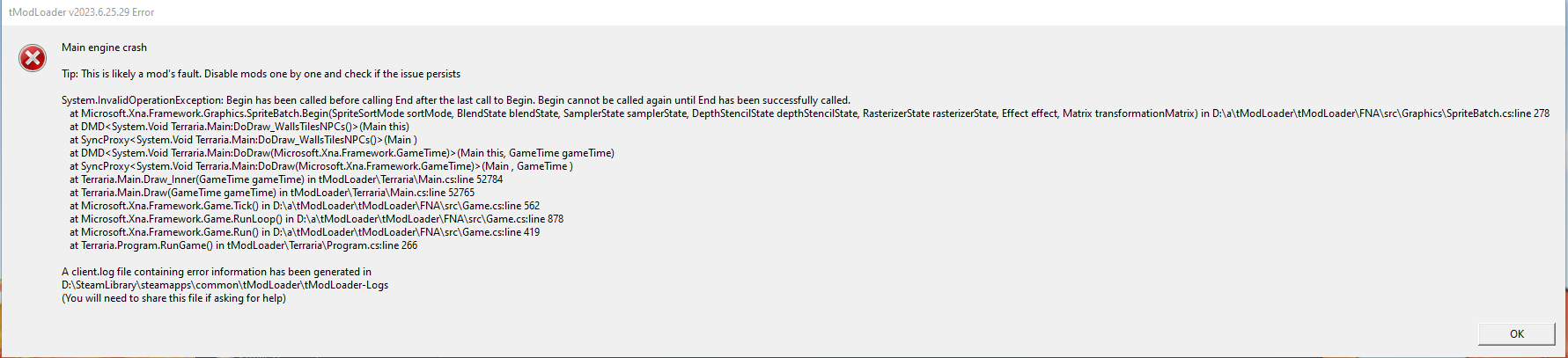 Crash entering Ceiros's arena [Bug] · Issue #645 · ProjectStarlight/StarlightRiver · GitHub