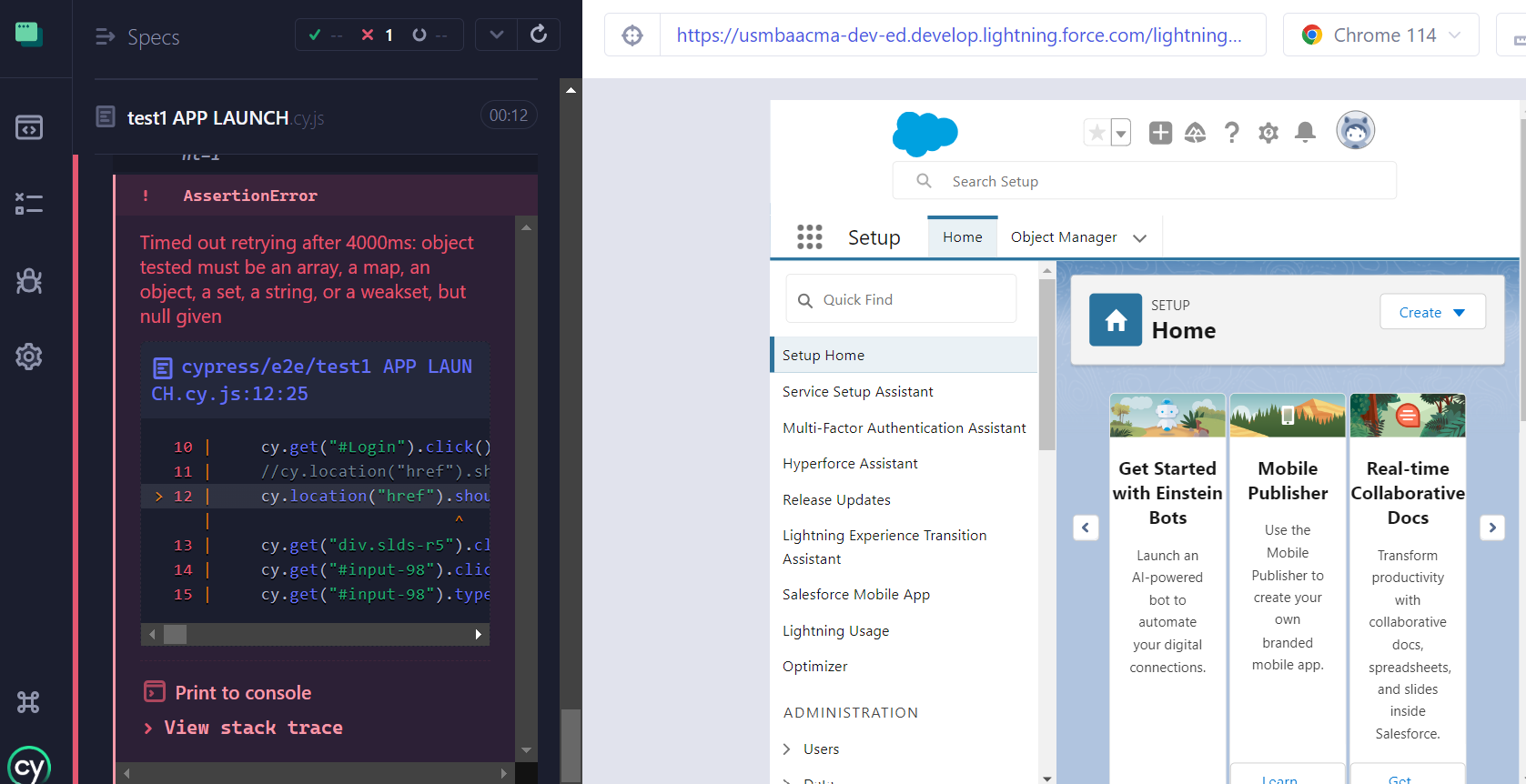 Cypress Test Automation Of Salesforce Application · Issue 26951 · Cypress Io Cypress · Github