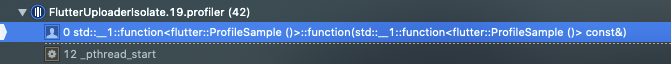 iOS: FlutterUploaderIsolate.[number].profiler EXC_BAD_ACCESS (code=1, ... ) while uploading ...