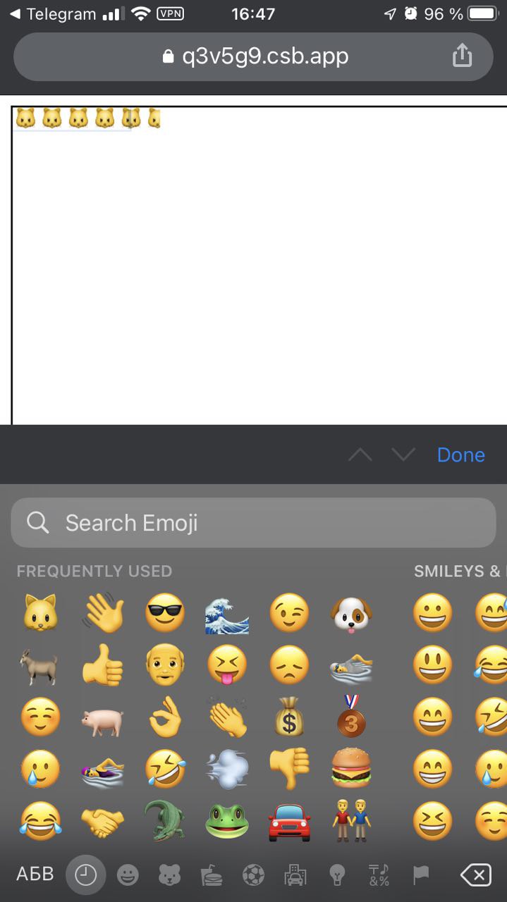 The cursor in the textbox is not positioned correctly when inserting the emoji · Issue #7812 ...