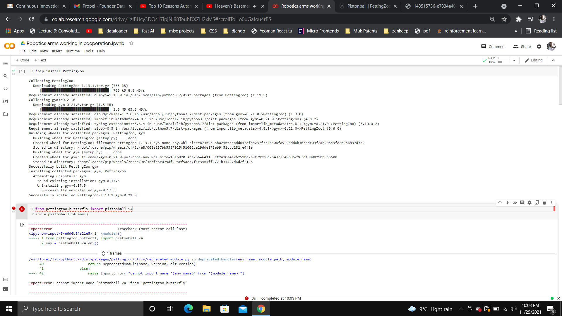 Import env errors · Issue #550 · Farama-Foundation/PettingZoo · GitHub