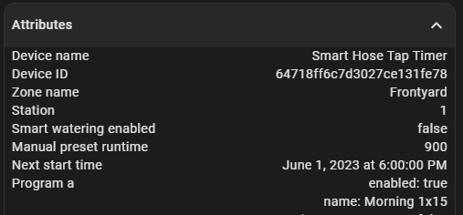 Getting unknown for next watering sensor · Issue #200 · sebr/bhyve-home-assistant · GitHub