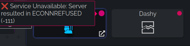 [BUG] Status Check : Server resulted ECONNREFUSED · Issue #1320 · Lissy93/dashy · GitHub