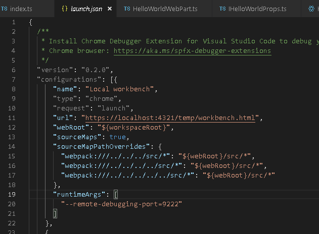 Debugging web part: Blank screen for local workbench · Issue #2765 · SharePoint/sp-dev-docs · GitHub