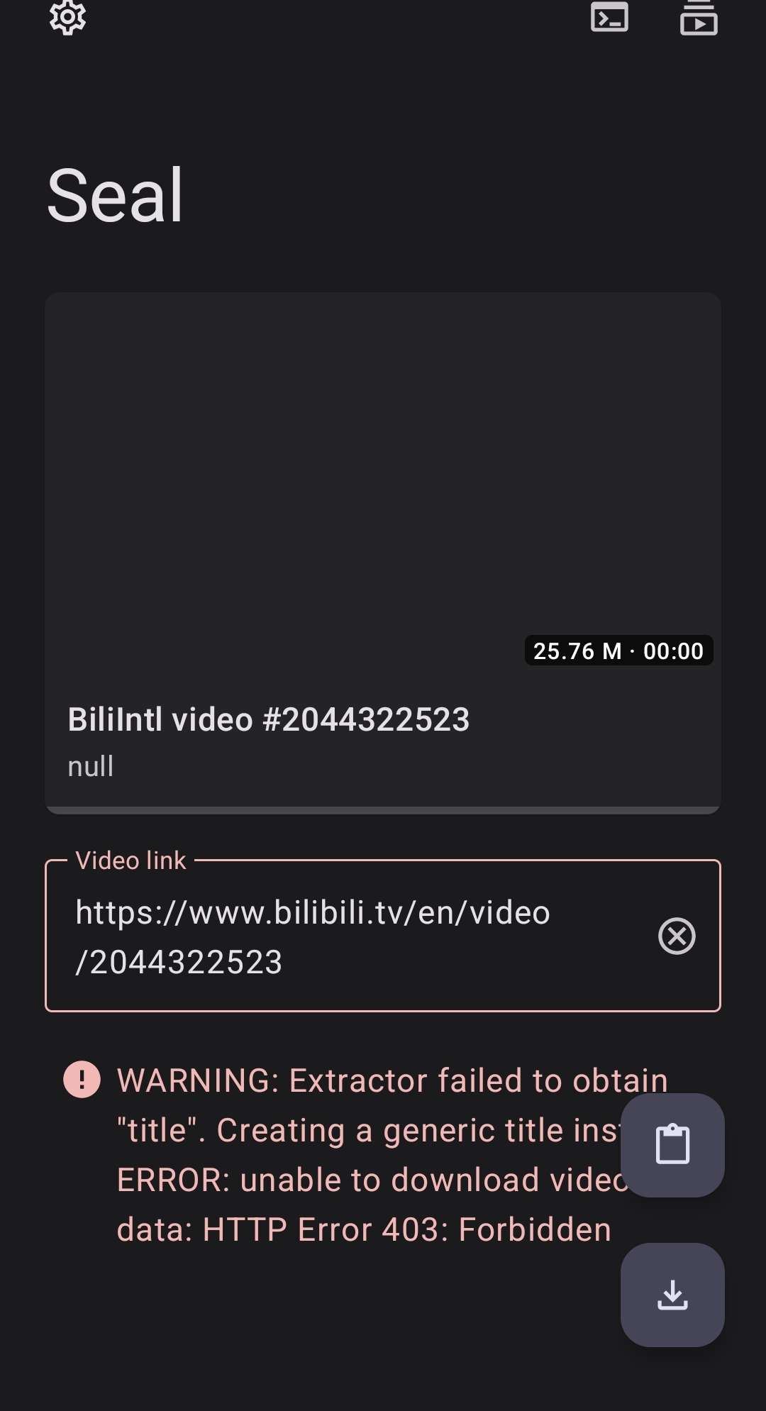 I cannot download video's From Youtube & bilibili · Issue #861 ...
