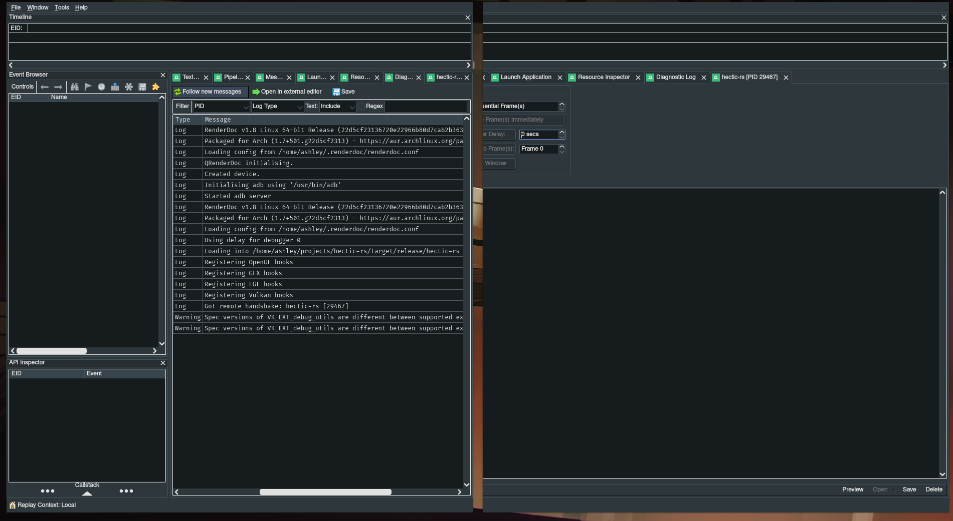 wgpu-rs examples (linux, vulkan) freeze after the window has been created. · Issue #1894 ...