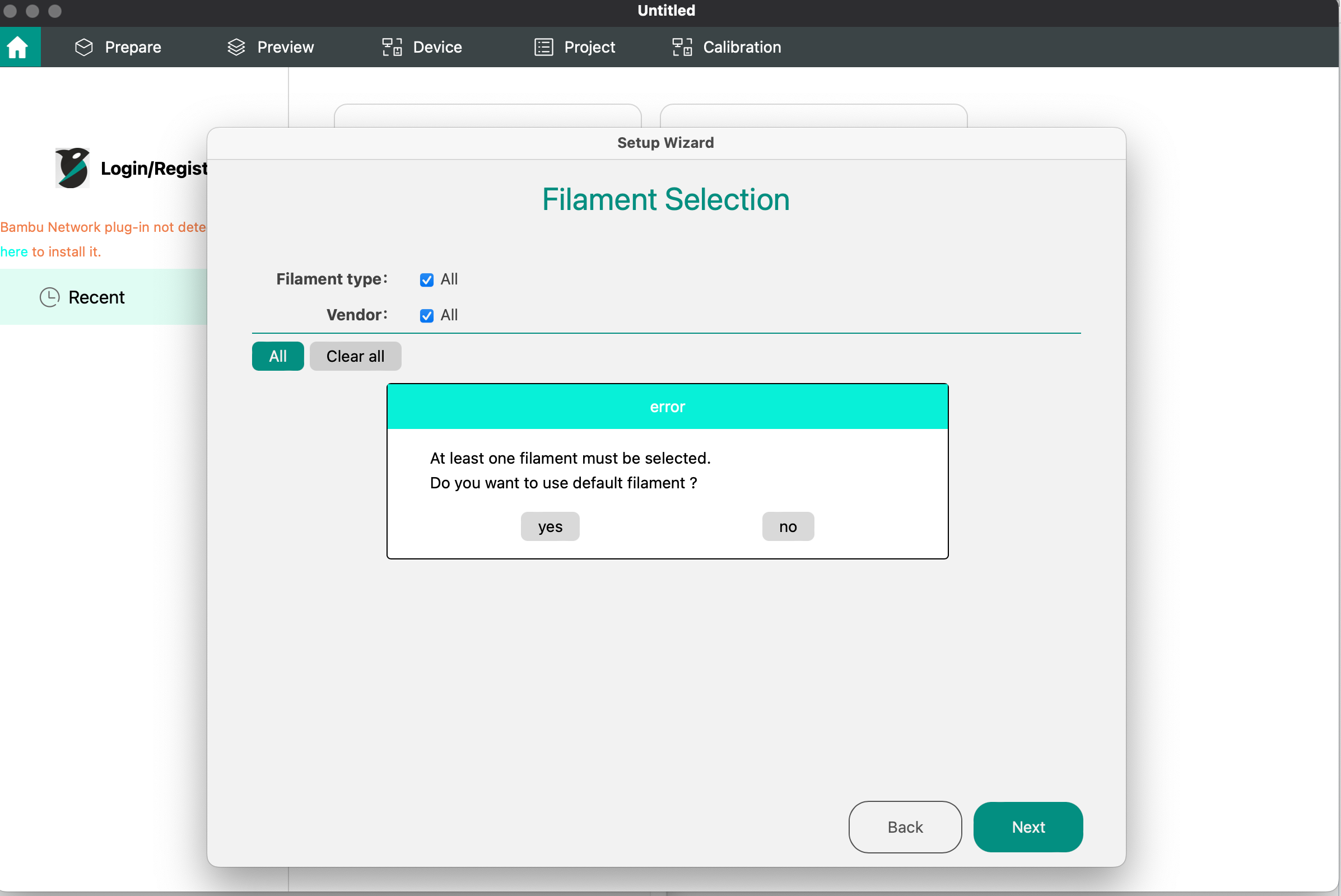 Missing Filament Options On First Install · Issue 2215 · Softfever Orcaslicer · Github