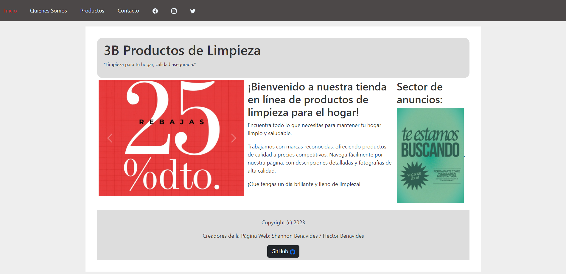 GitHub - shannon-benavides/PaginaWeb