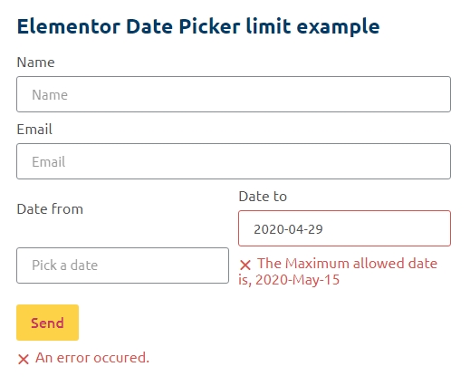 limit DATE fields in Elementor Forms · Issue #6372 · elementor/elementor · GitHub