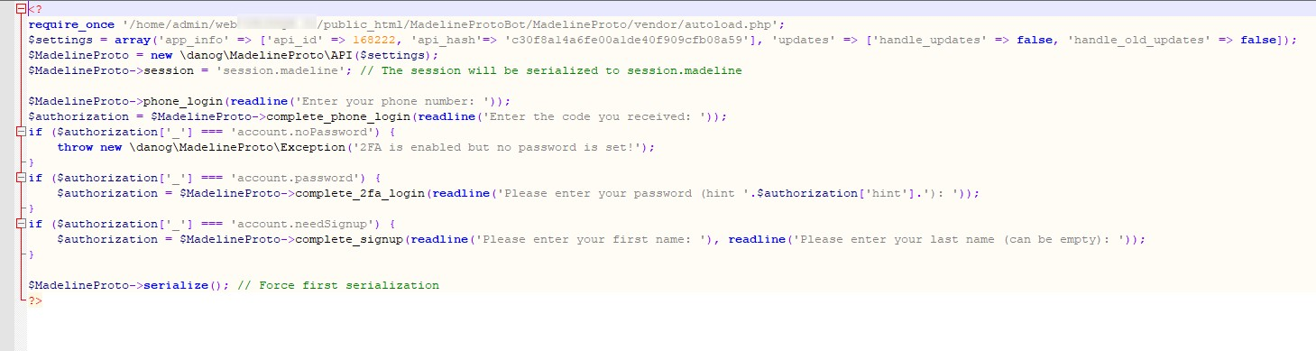 Telegram returned an RPC error: AUTH_KEY_PERM_EMPTY · Issue #719 · danog/MadelineProto · GitHub