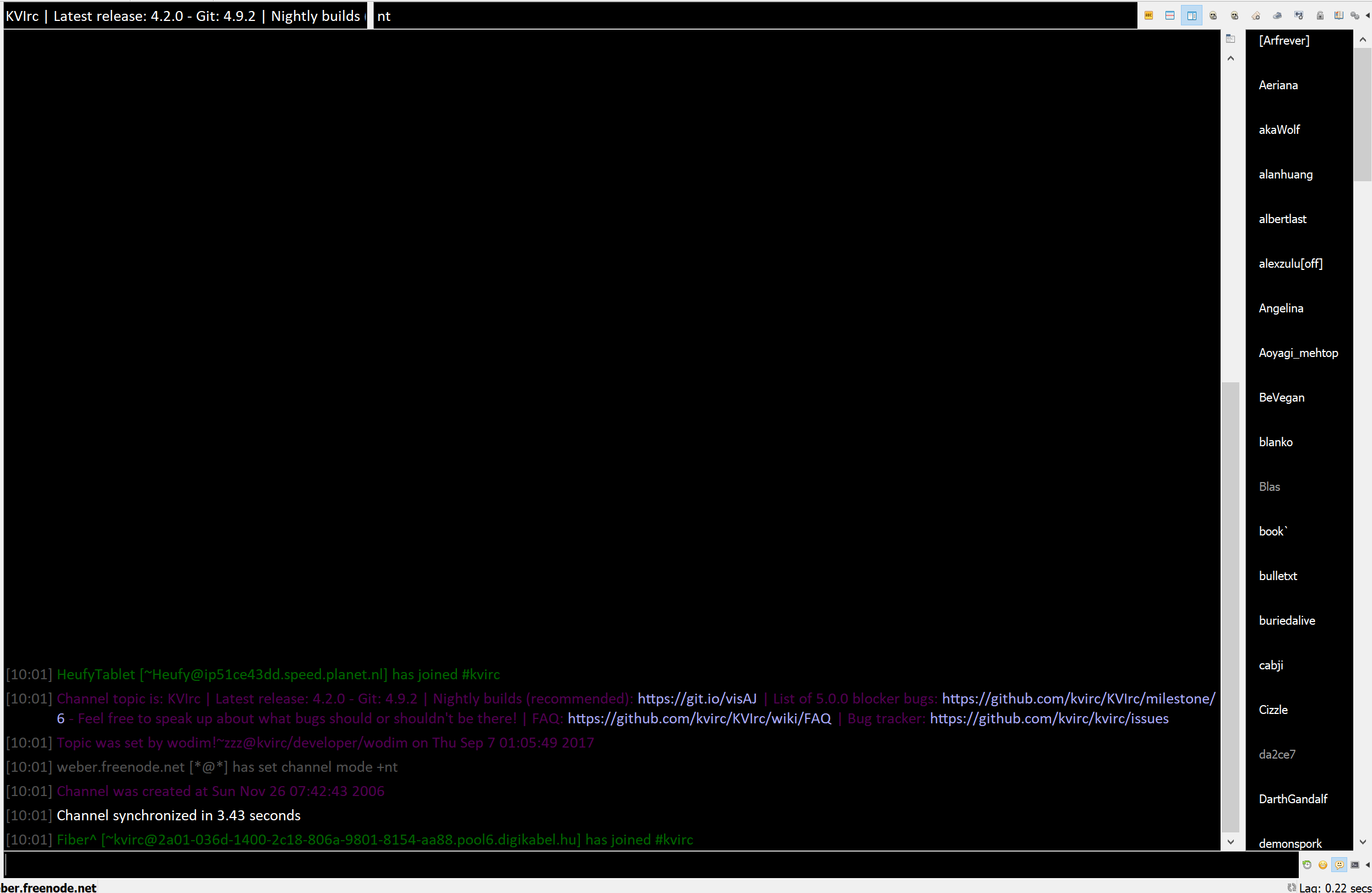 Userlist font size does not increase, only the line height · Issue #2314 · kvirc/KVIrc · GitHub
