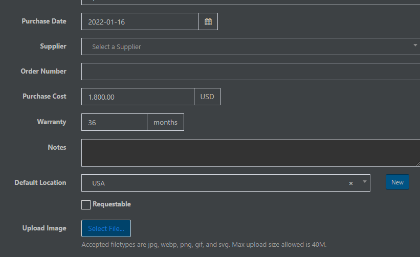 Adding purchase cost field to Asset Model · Issue #10694 · grokability/snipe-it · GitHub