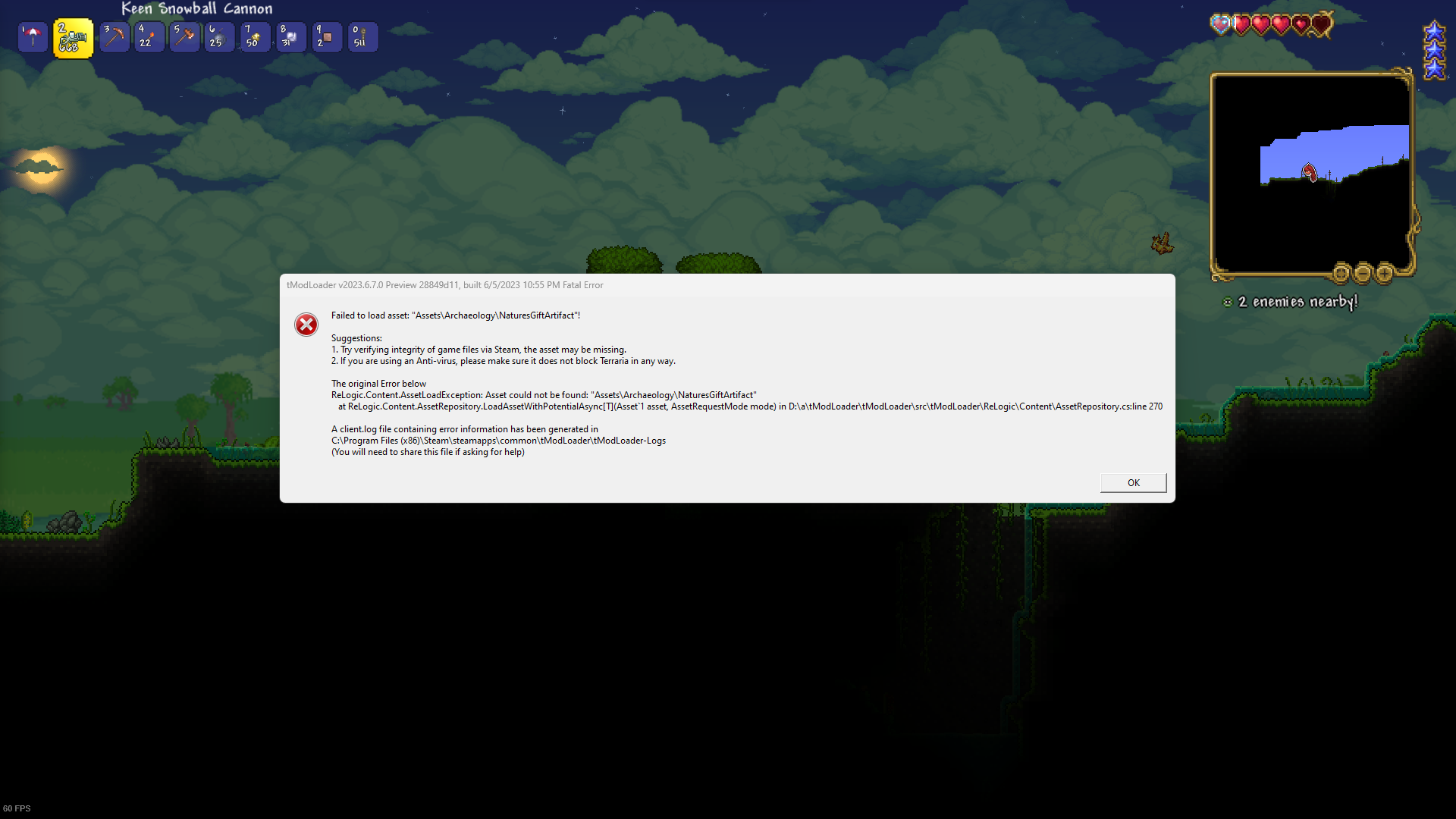 Bug Failed To Load Asset Assetsarchaeologynaturestartifact While Exploring Jungle 7243