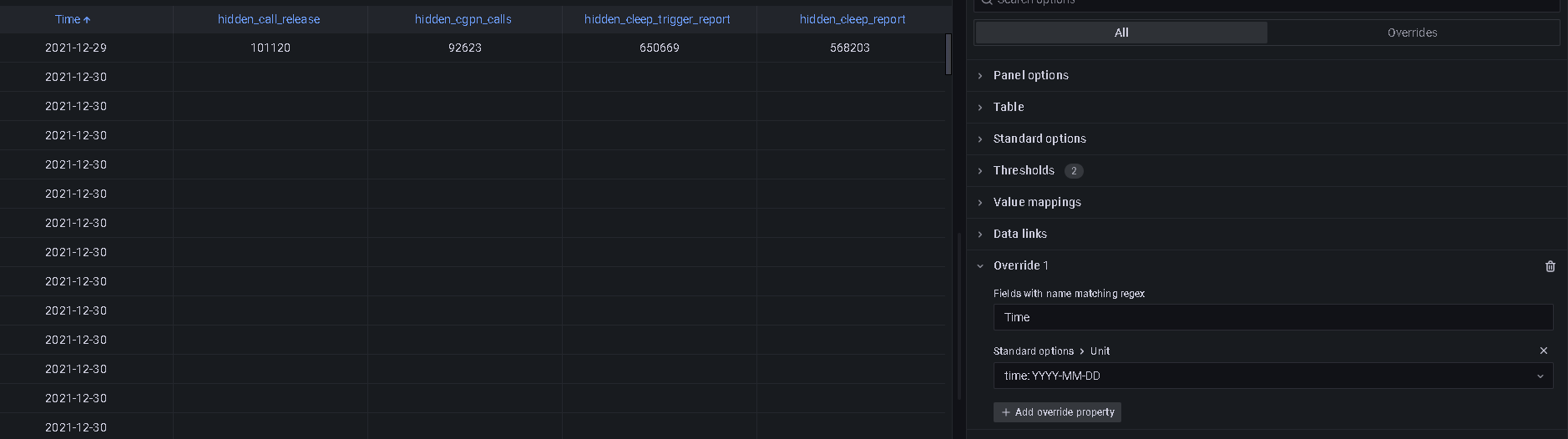 Grafana 7 new Table wont format timestamp as time · Issue #24917 ...