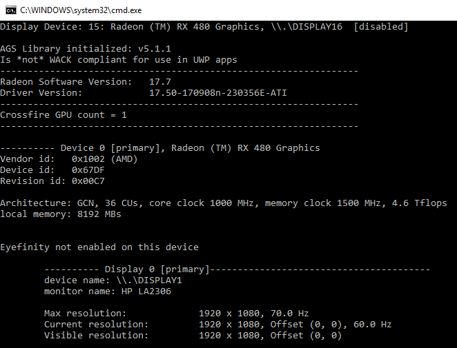 Can't get engine clock and memory clock under RX480 · Issue #13 · GPUOpen-LibrariesAndSDKs/AGS ...