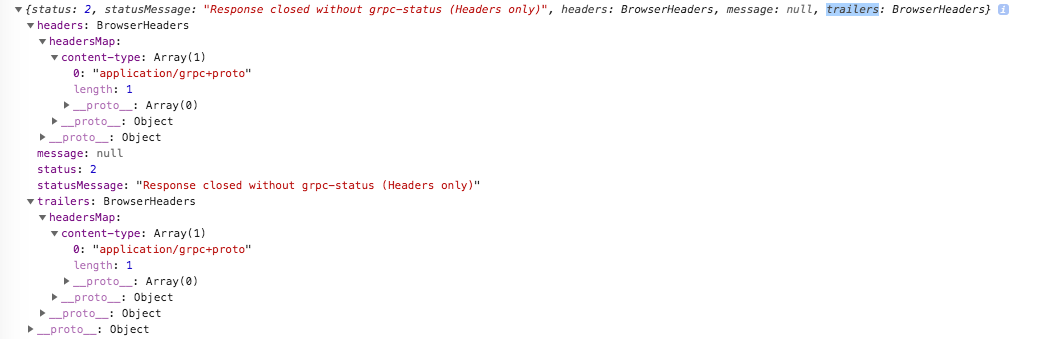 Response closed without grpc-status (Headers only) · Issue #1586 · line/armeria · GitHub