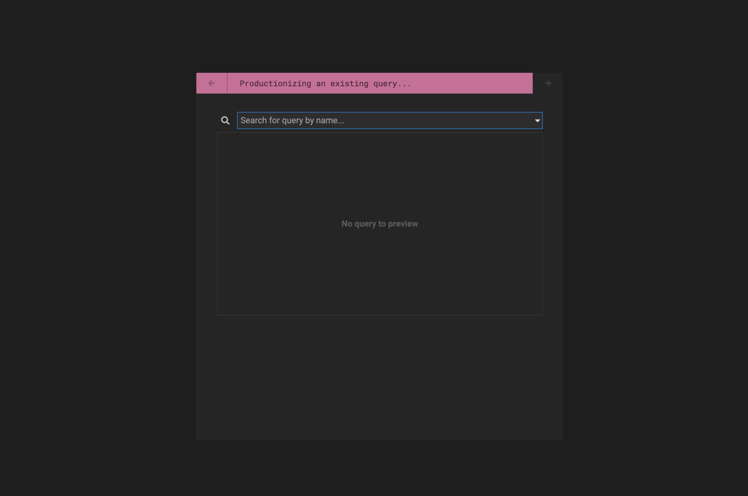 Feature request: Make query loader interface more consistence · Issue #1648 · finos/legend ...