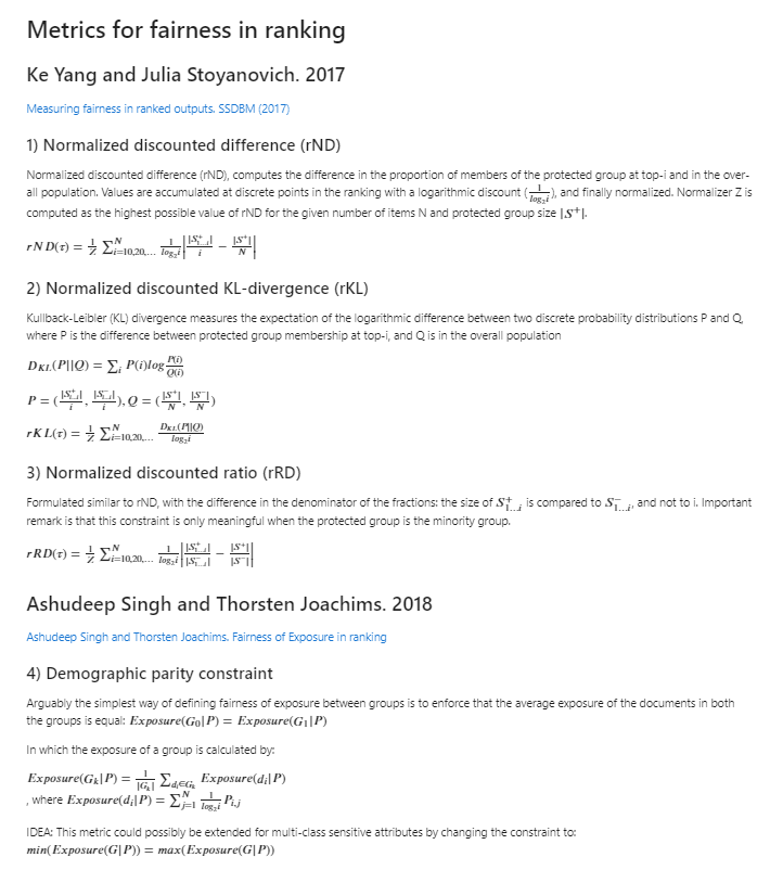 FEAT: Fairness metrics for ranking · Issue #945 · fairlearn/fairlearn · GitHub