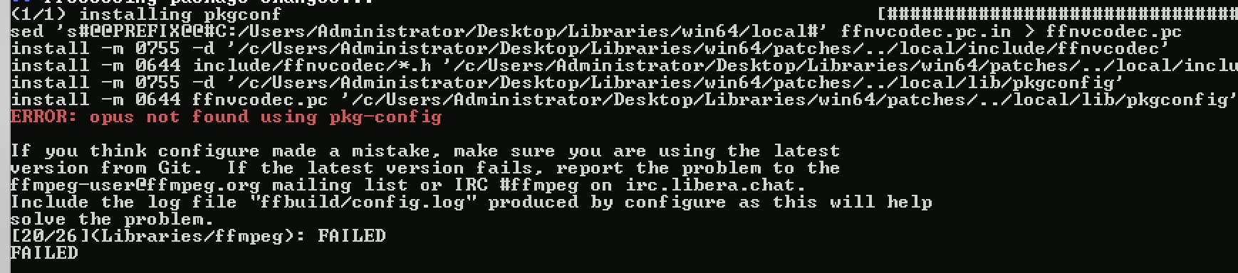 Failed to build, opus not found with pkg-config · Issue #26414 · telegramdesktop/tdesktop · GitHub