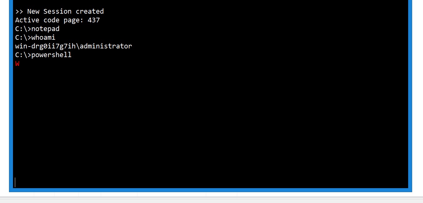 "powershell" in Remote shell, just got stuck · Issue #748 · quasar ...