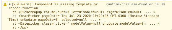  Component Is Missing Template Or Render Function After HMR Issue 