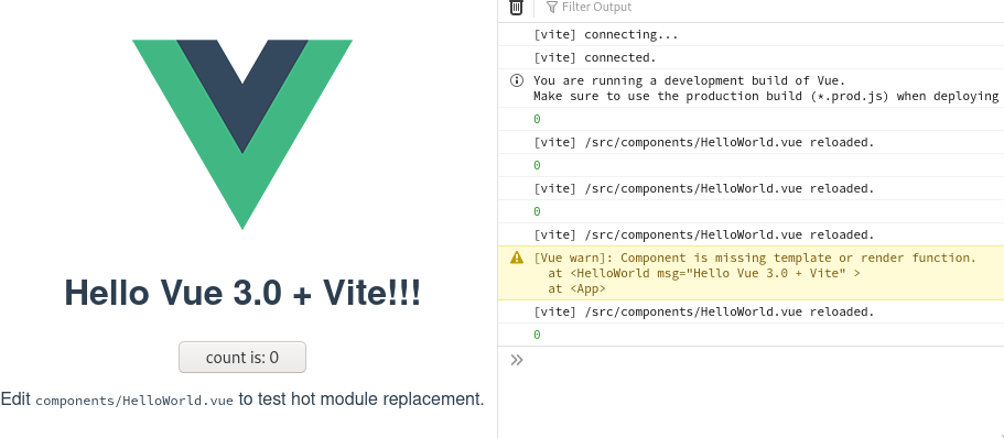  Component Is Missing Template Or Render Function After HMR